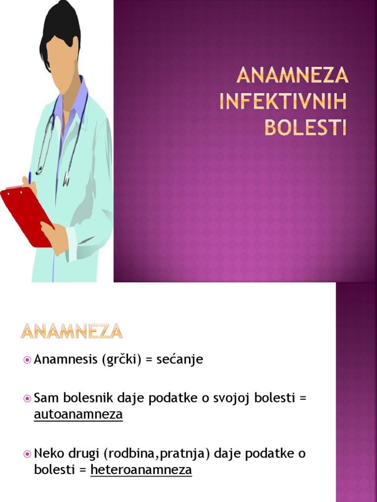 Anamneza Infektivnih Bolesti | PDF