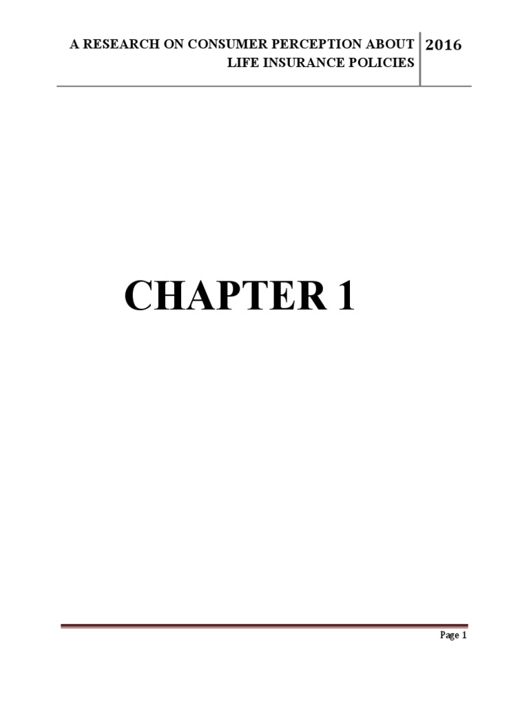Consumer Perceptions of Life Insurance Policies in 2016 | PDF | Life ...