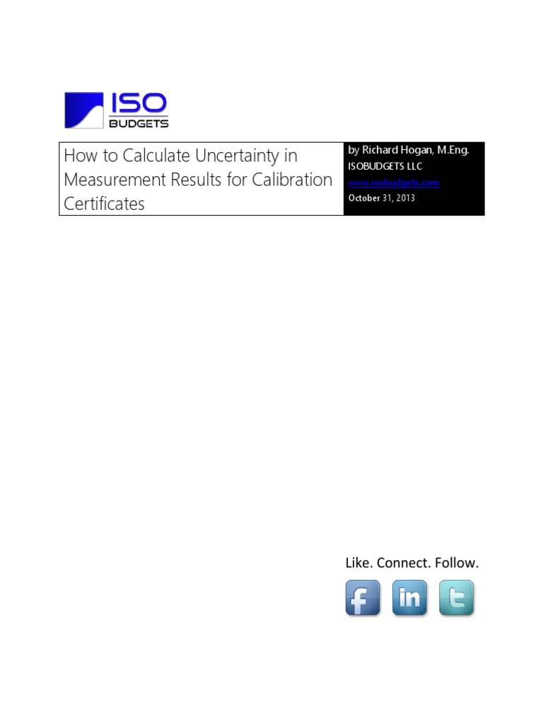 How To Calculate Uncertainty in Measurement Results For Calibration ...