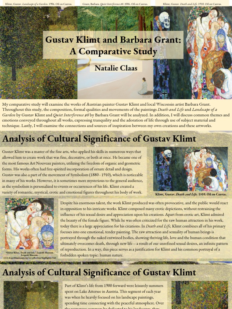 Comparative Study SR Yr | PDF | Paintings | Gustav Klimt