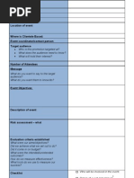 Event Planning Template | PDF | Strategic Communication | Business