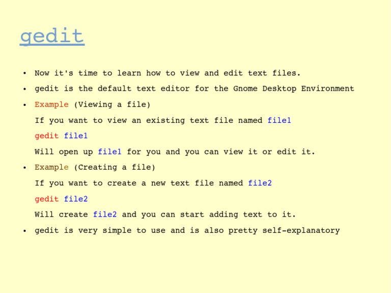 An Introduction To Using Gedit The Default Text Editor For The Gnome