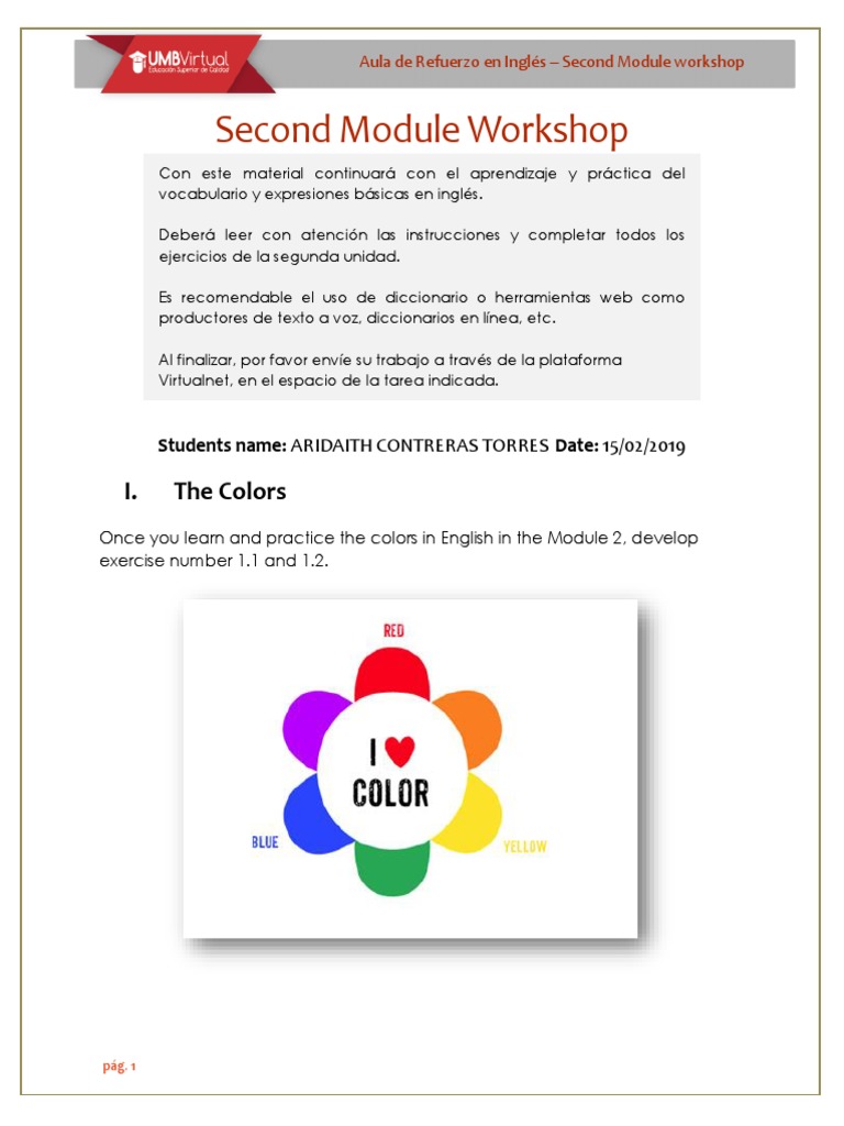 2 Second Module Workshop | PDF | Idiomas