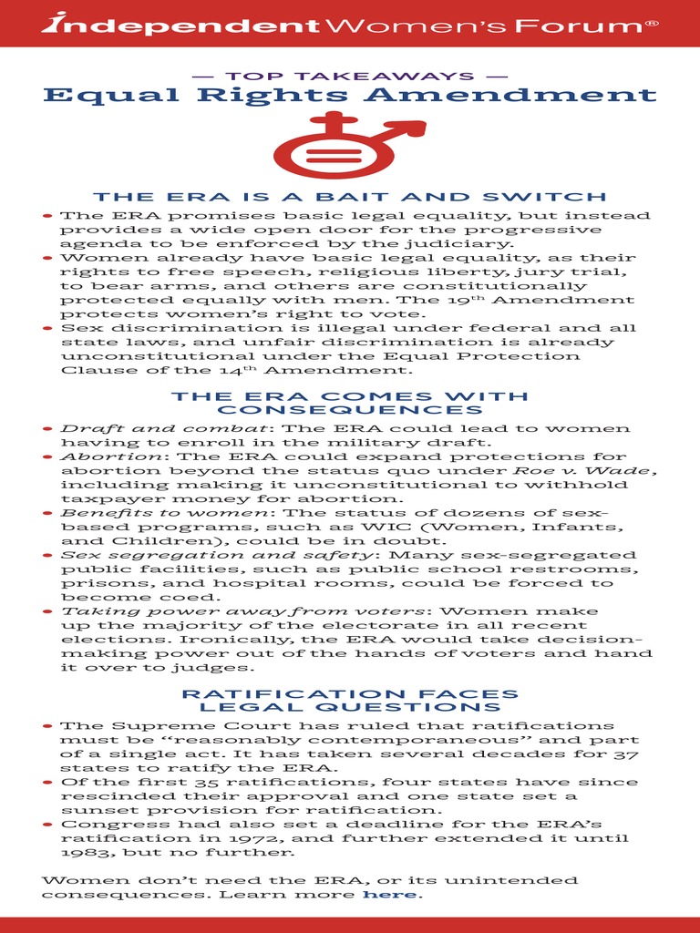 Takeaways: Equal Rights Amendment | PDF | Politics