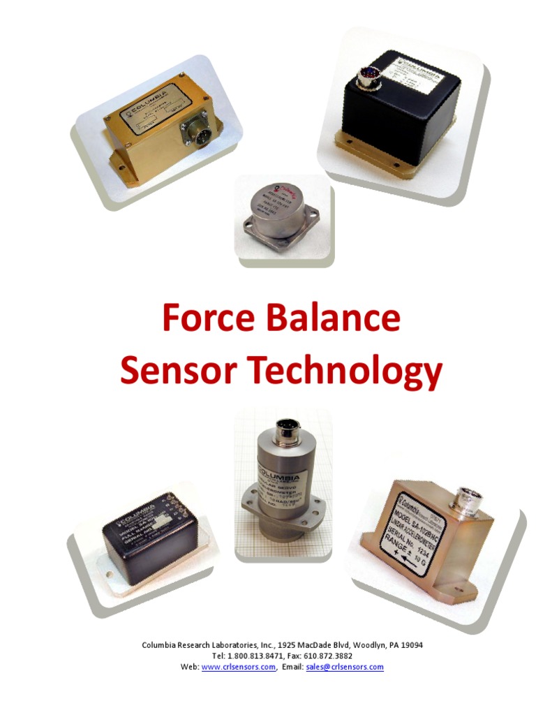 Advanced Force Balance Sensors | PDF | Accelerometer | Sensor