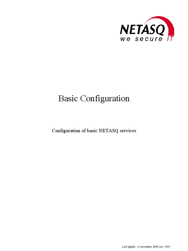 NETASQ Basic Configuration | PDF | Domain Name System | Ip Address