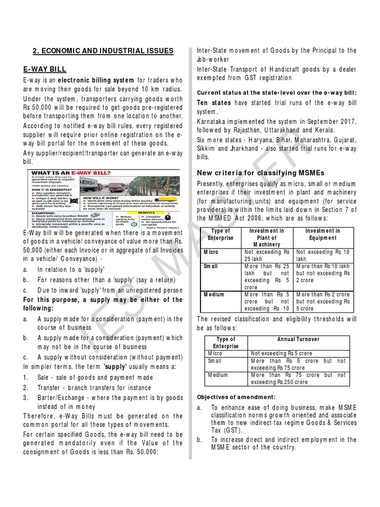 Short Notes - Economic and Industrial Issue-58-1 | PDF | Invoice | Banks