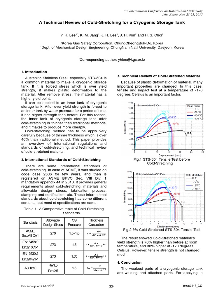 Cold Stretching | PDF | Strength Of Materials | Yield (Engineering)