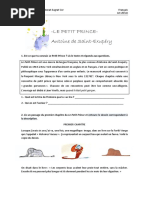 Controle DE LECTURE Le Petit Prince 31. 10 - 2021 - 6 Ème PDF | PDF ...