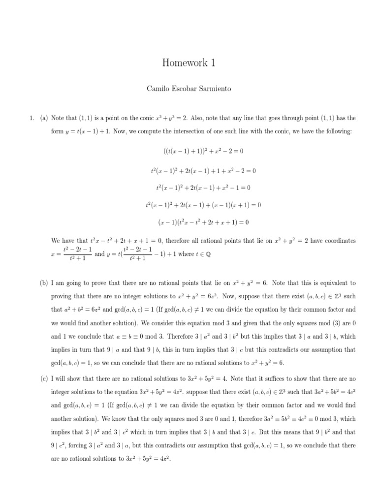 Tarea Curvas El Pticas | PDF | Tangent | Equations