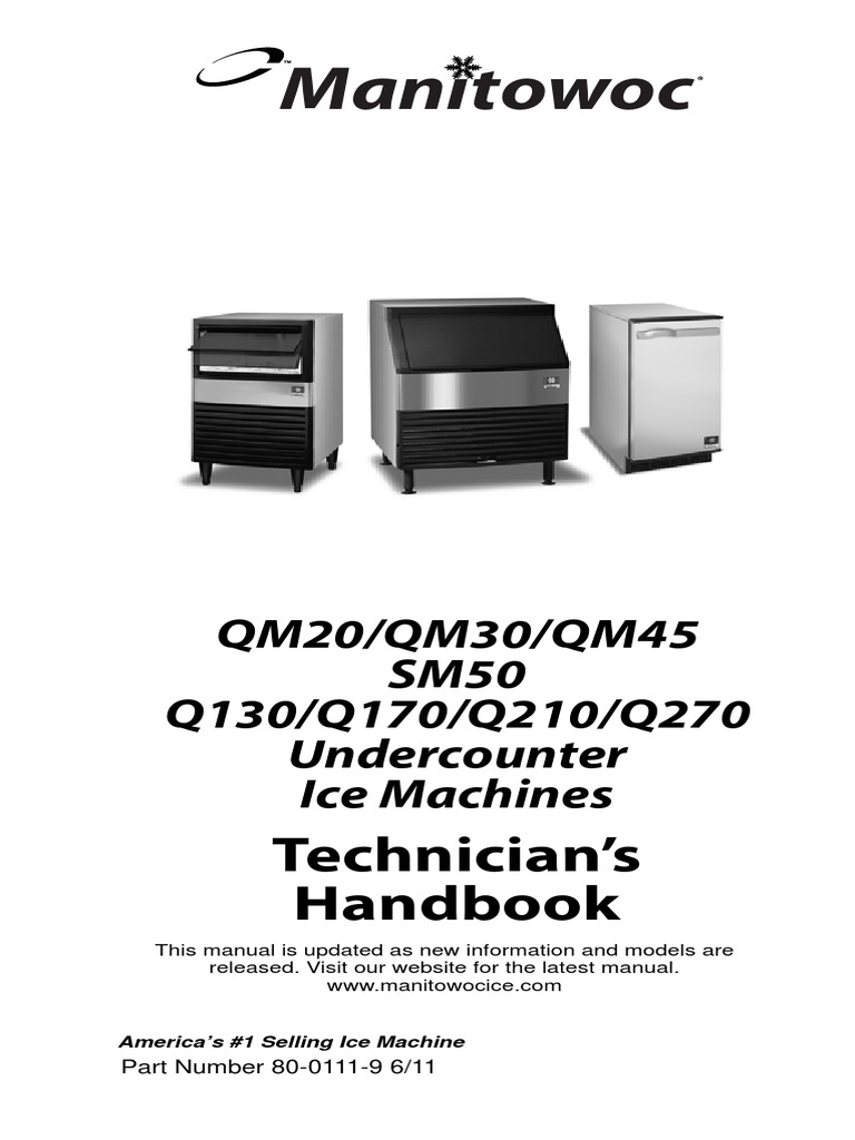 Manitowoc Ice Machine Undercounter - Tech - Handbook | PDF | Plumbing ...