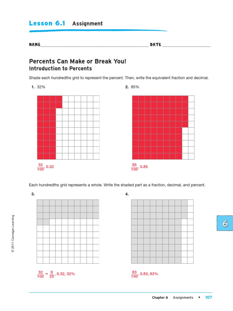 Math Series Course 1 Teachers Assignments Chapter 6 | PDF | Debit Card ...