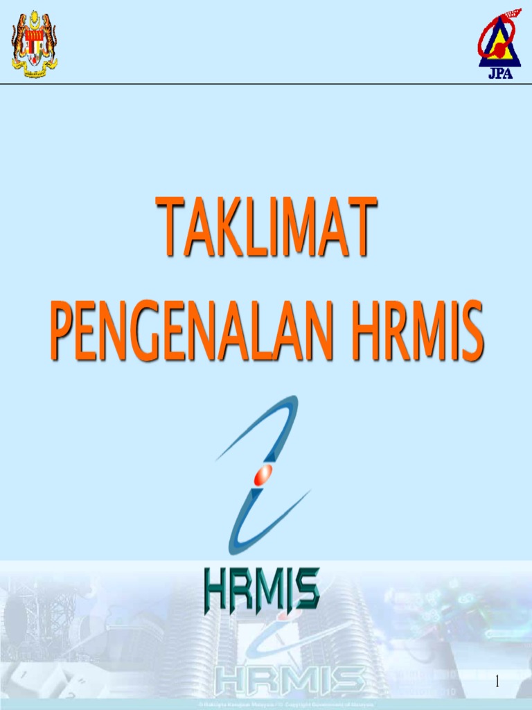 Taklimat Hrmis & Strategi Pelaksanaan PDF | PDF