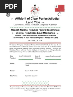 MACN-A017 - Affidavit of Clear Perfect Allodial Land Title | PDF ...