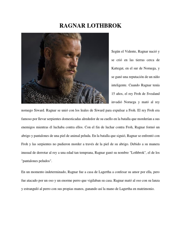 Ragnar | PDF | Vikingos | Odin
