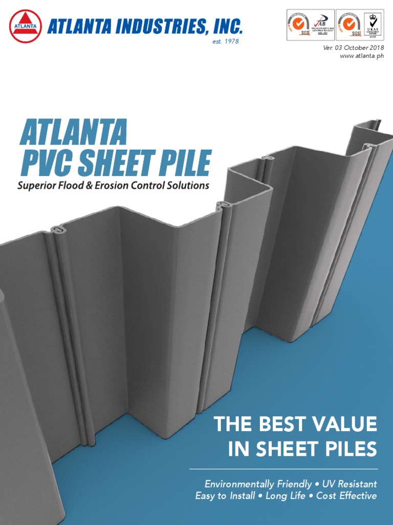New Atlanta PVC Sheet Pile | PDF | Deep Foundation | Polyvinyl Chloride