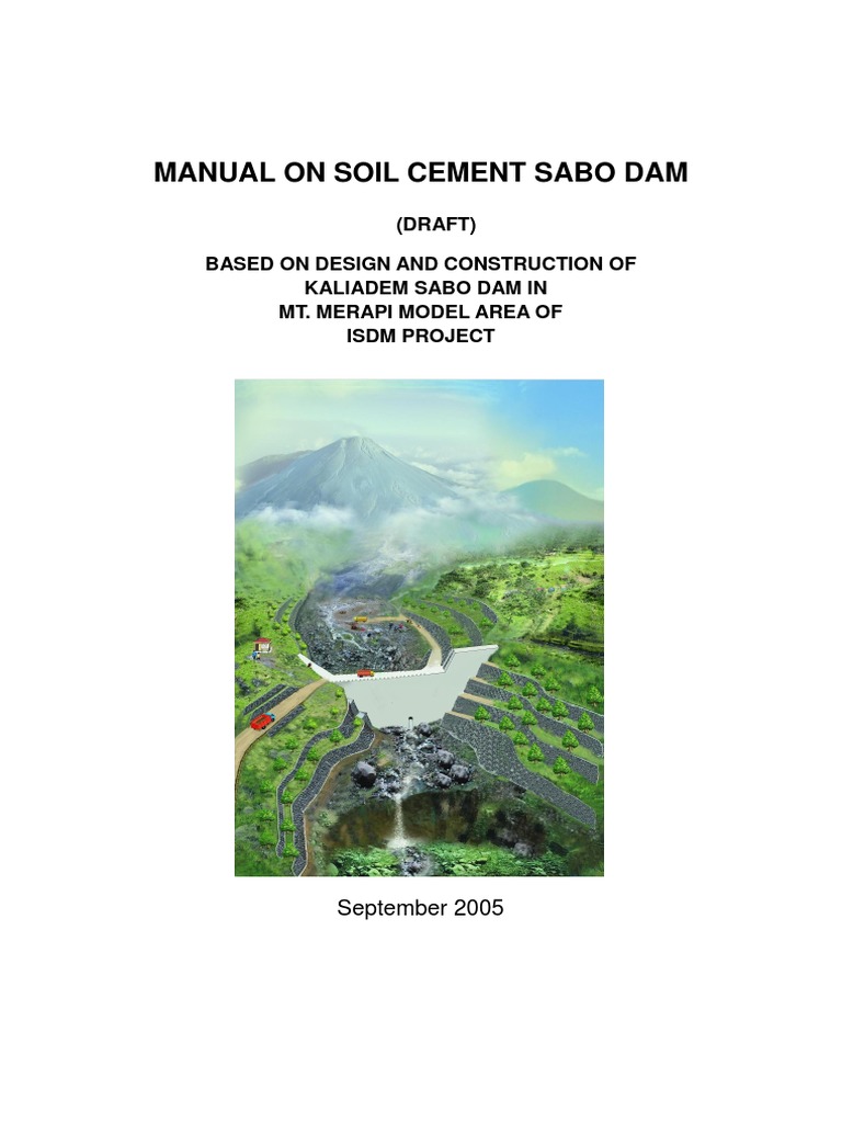 Soil Cement Sabo Dam Manual | PDF | Soil | Density