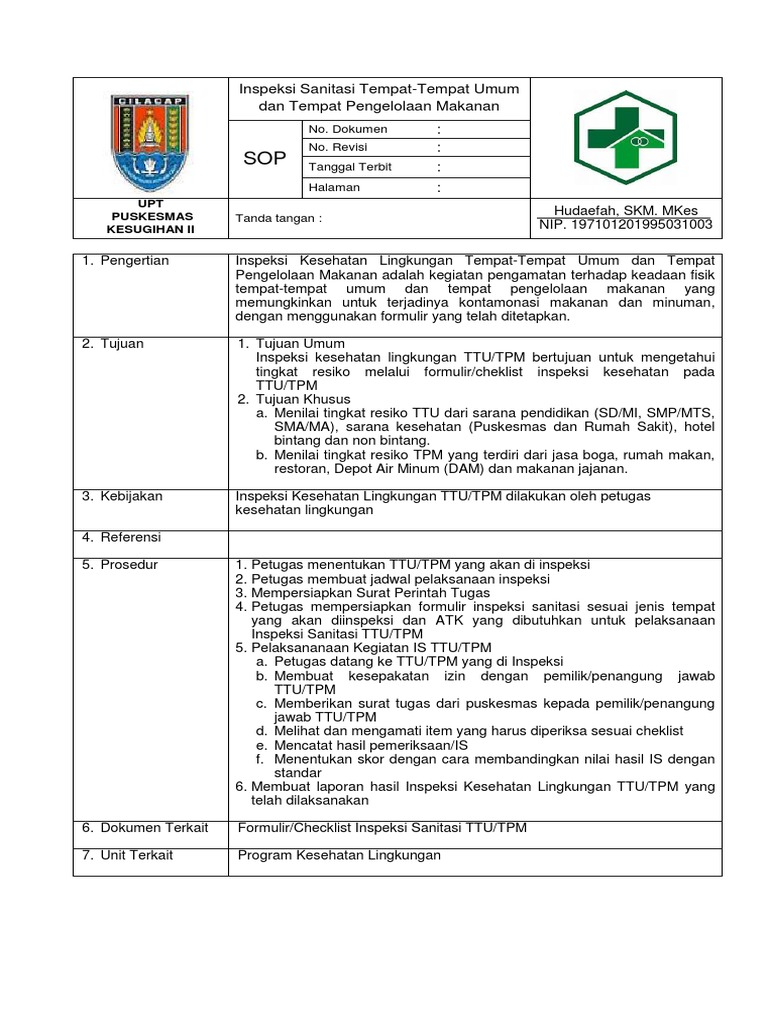 Sop Is Ttu TPM | PDF