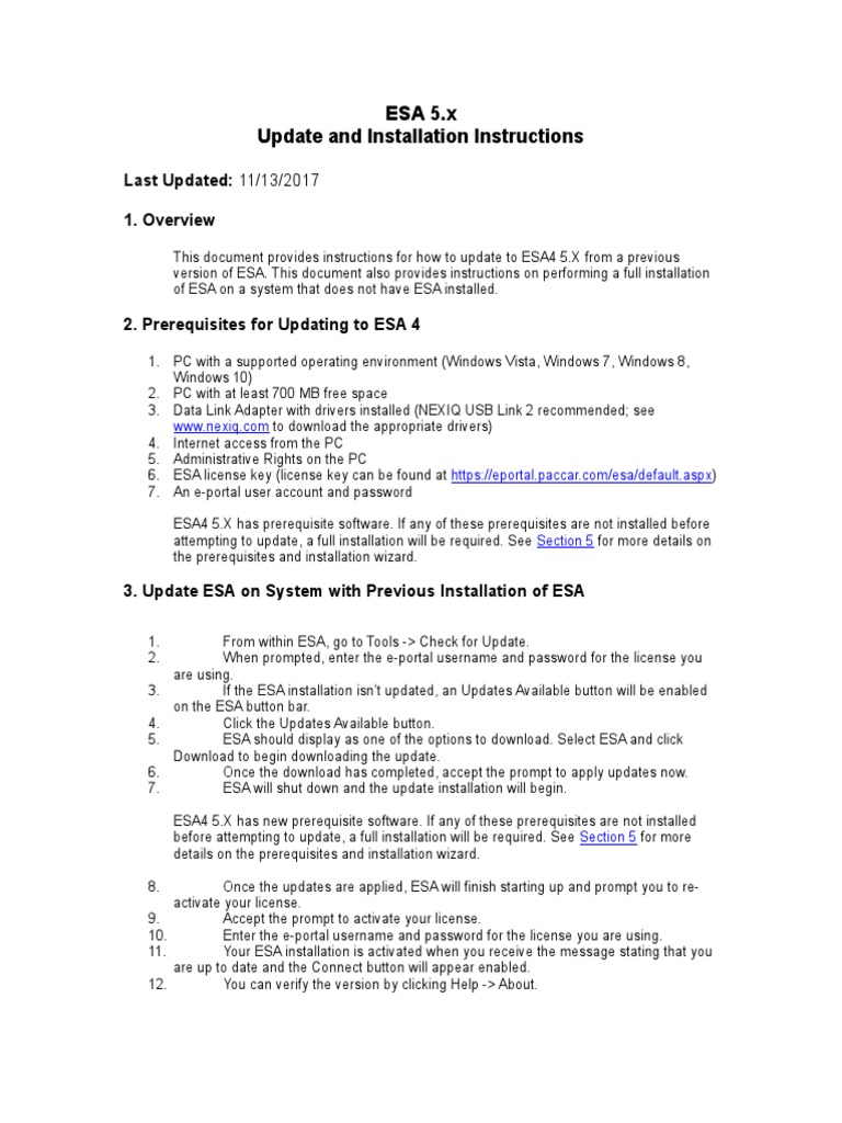 ESA 5.x Update and Installation Guide | PDF | Microsoft Windows | Areas ...