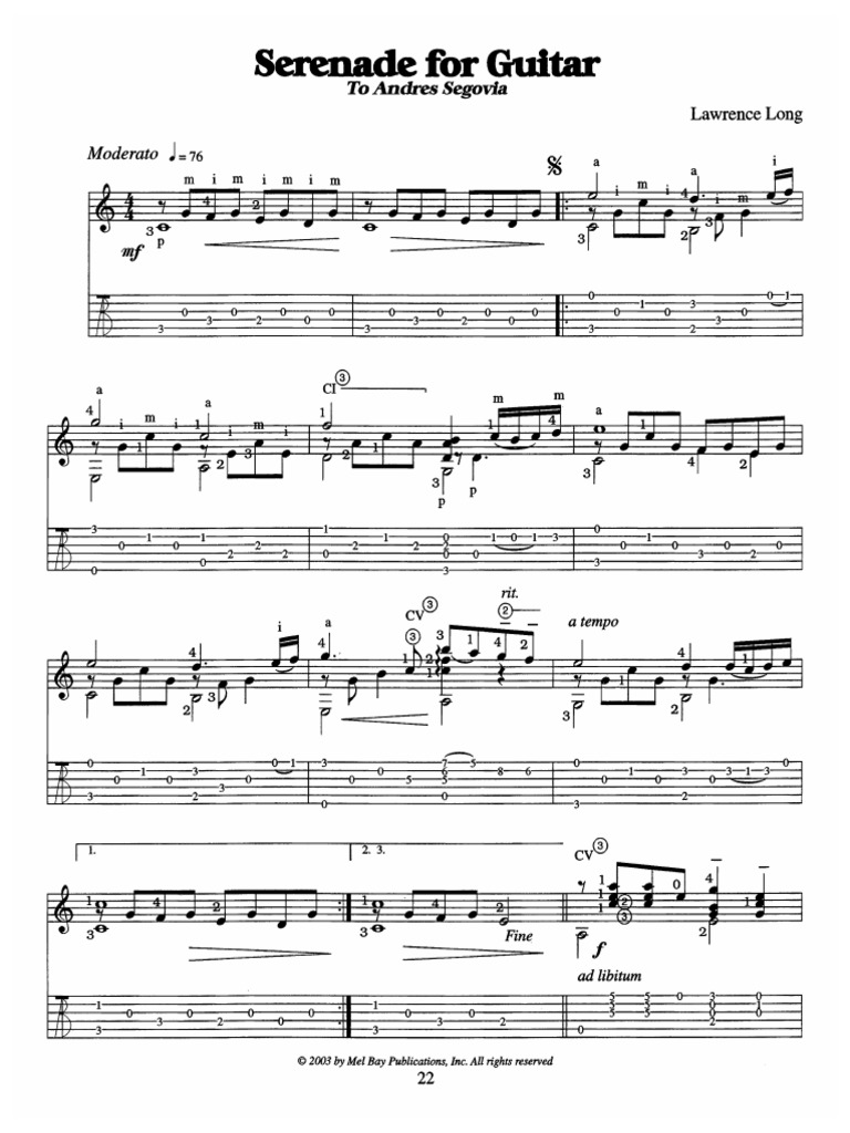 Serenade For Guitar Pdf Pdf