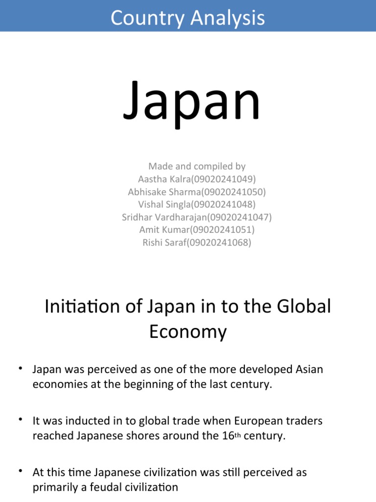 Pestel of Japan | PDF | Balance Of Payments | Bonds (Finance)