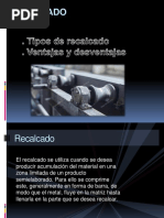 Proceso de Recalcado en Forja | PDF | Forjar | Ingeniería mecánica