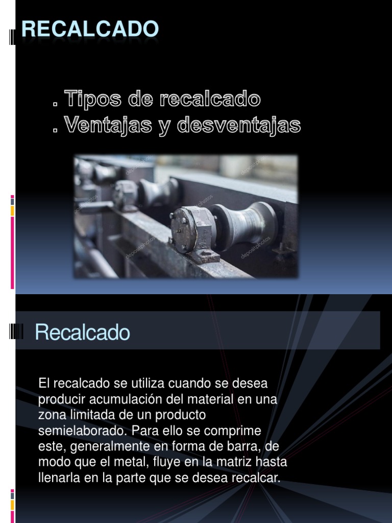 Recalcado 2.0.pptx | Forjar | Fricción