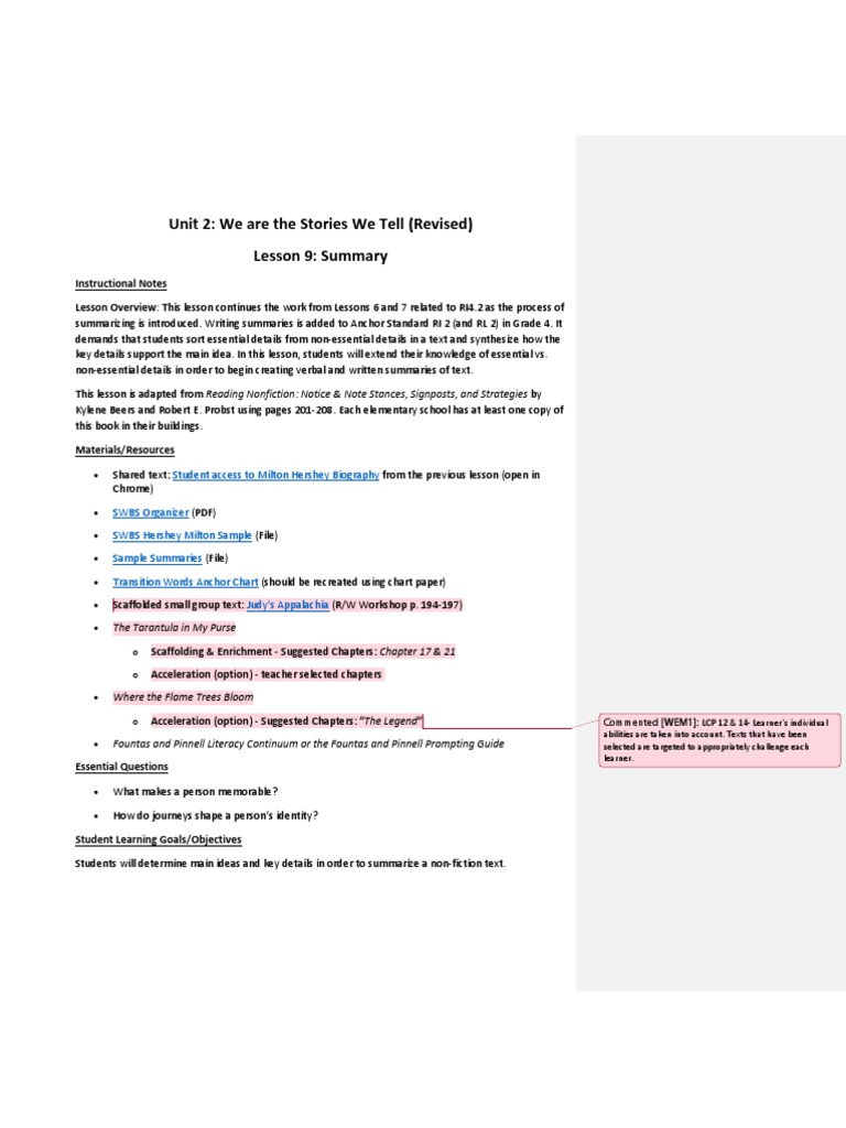 Learner Centered Project-Lcp Revised Lesson Plan | PDF | Question ...