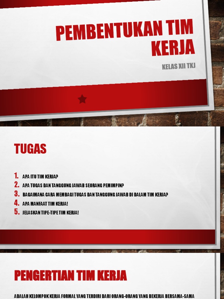 Pembentukan Tim Kerja | PDF | Karier & Perkembangan