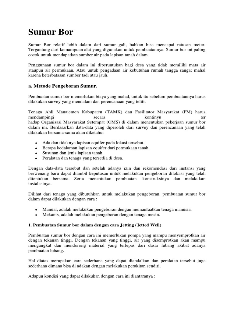 Metode Sumur Bor | PDF | Sains & Matematika