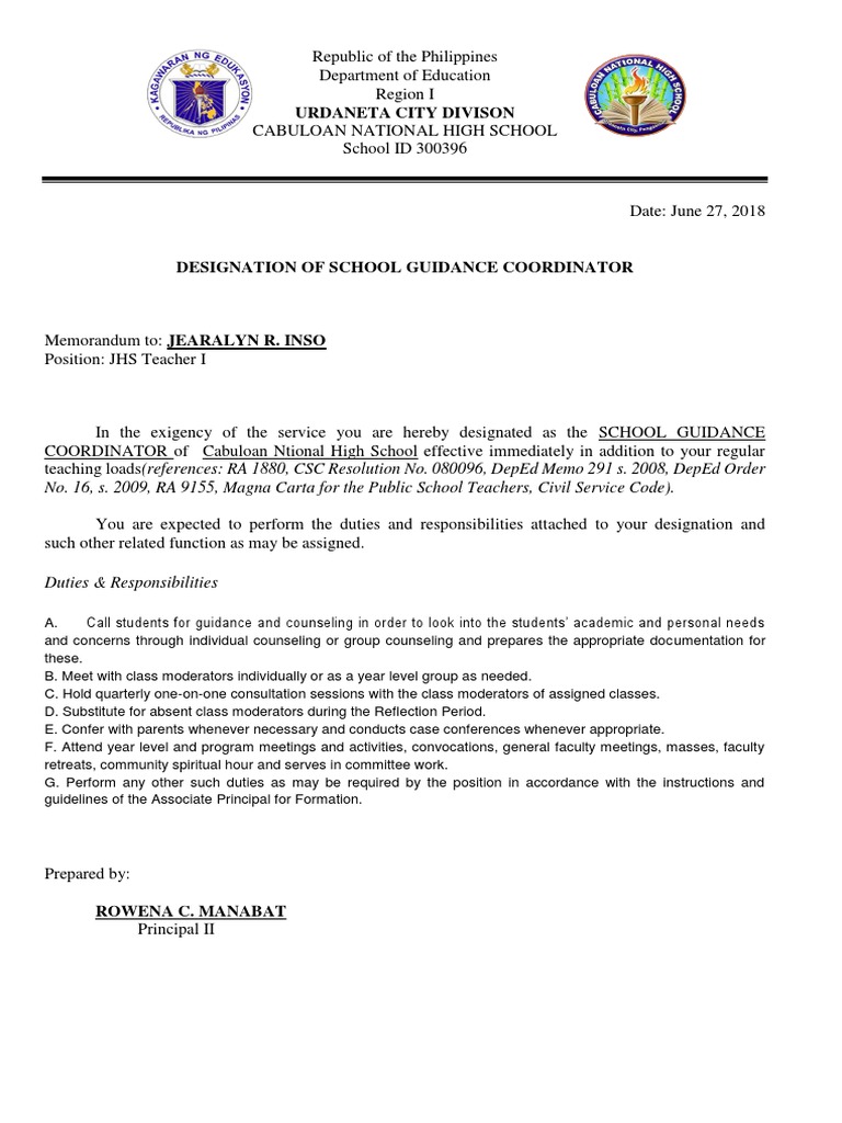 Designation Guidance | PDF