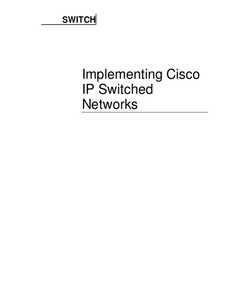 Switch SG | PDF | Network Switch | Internet Protocols