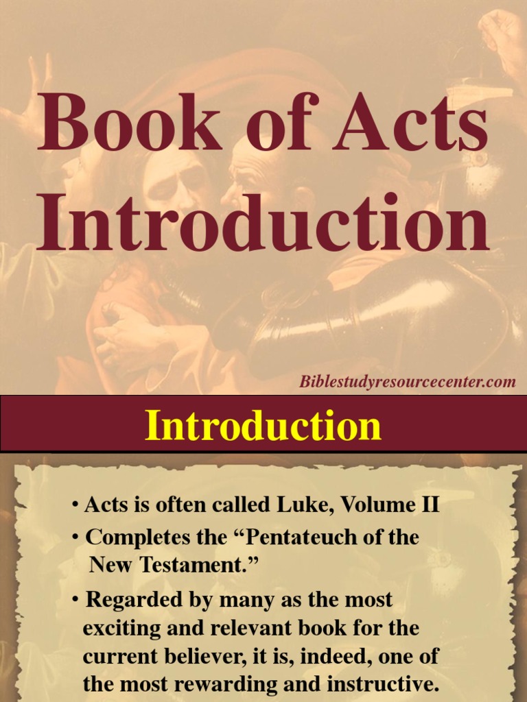 Acts PPT Chapt 01.179174747 | PDF | Acts Of The Apostles | Gospel Of Luke