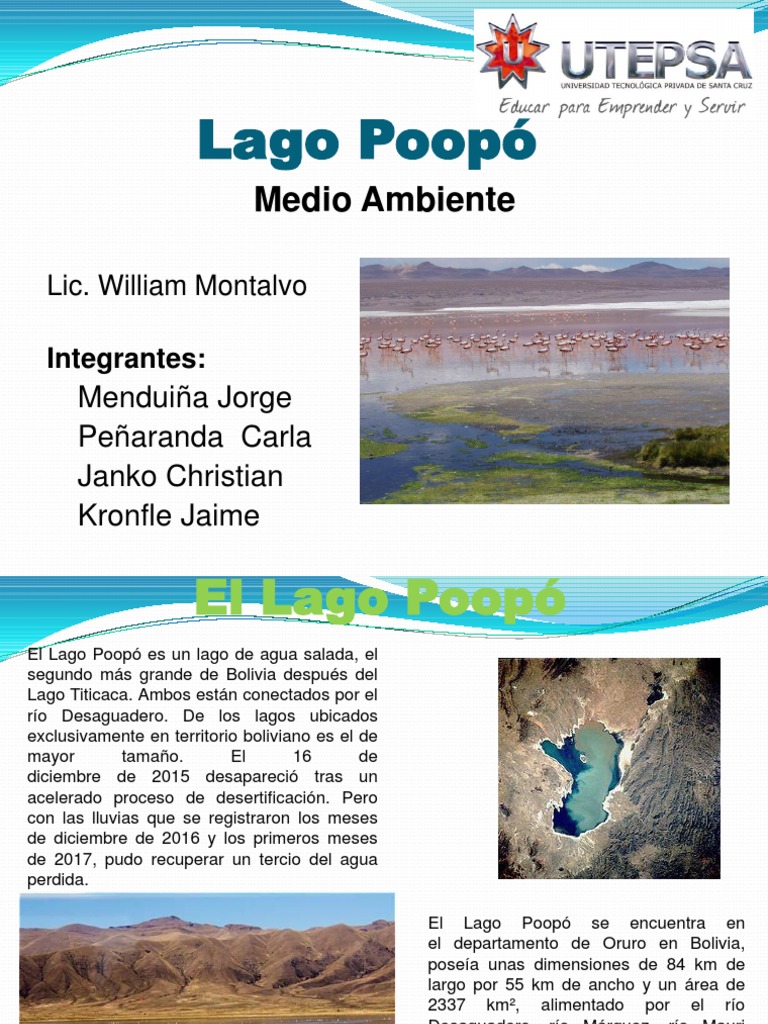 Desaparición del Lago Poopó: Causas e Impacto | PDF | Entorno natural ...