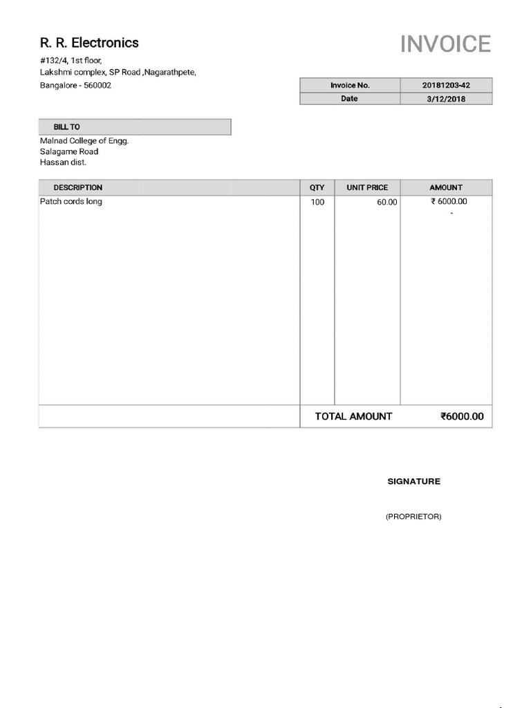 Billing Invoice | PDF