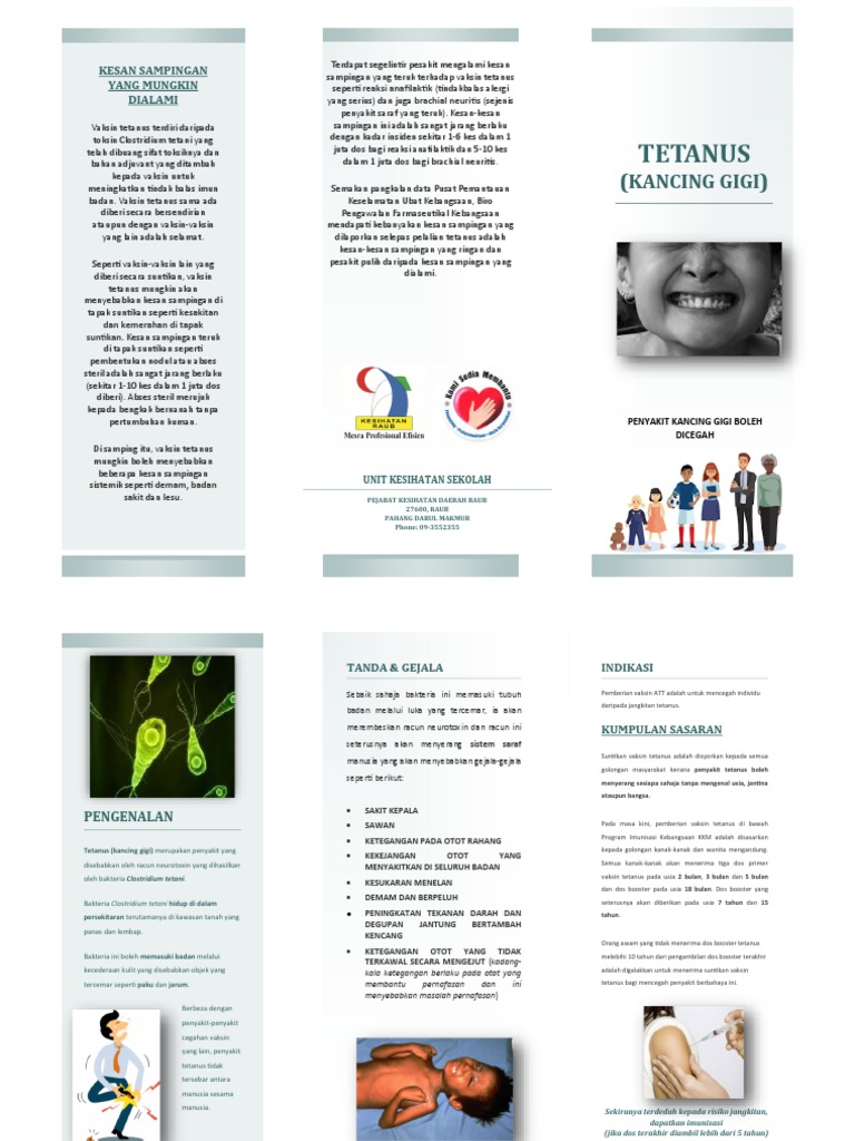 Pamphlet Tetanus | PDF