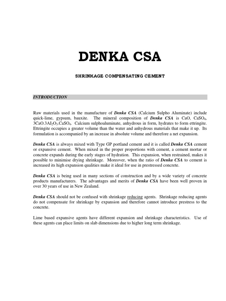 CSA Product Information | Download Free PDF | Prestressed Concrete ...