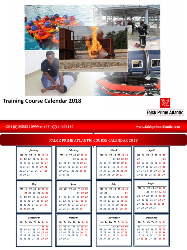 FPA Course Calendar 2018 | PDF | Safety | Emergency Management