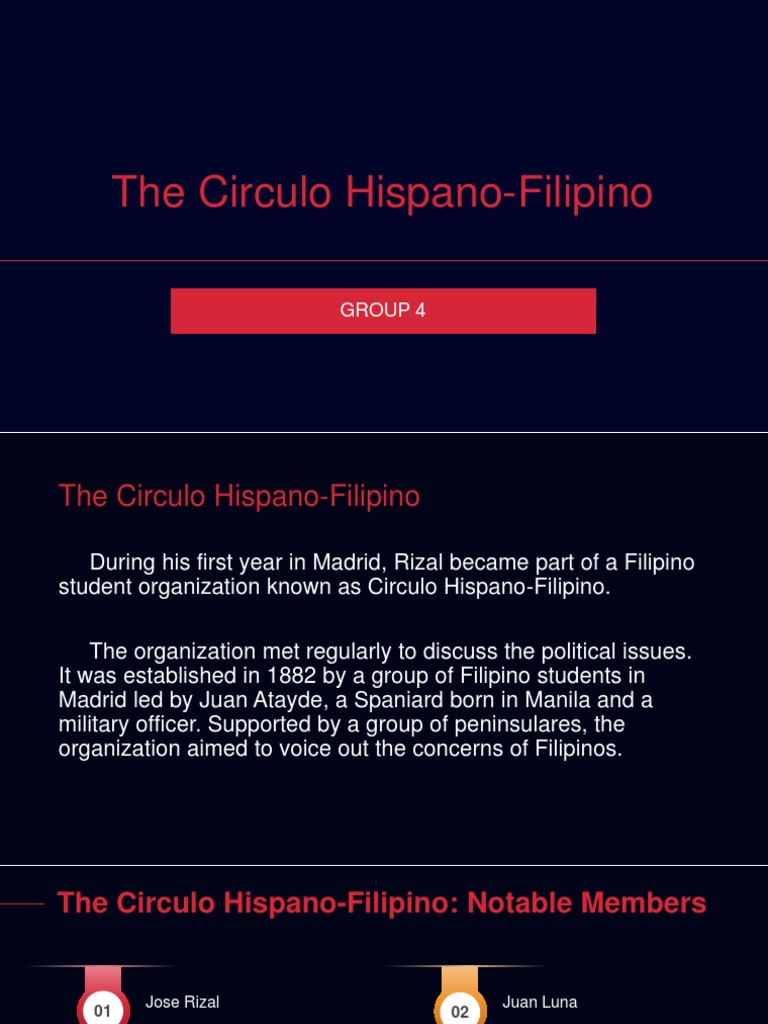 Circulo Hispano-Filipino Overview | PDF | Social Science | History