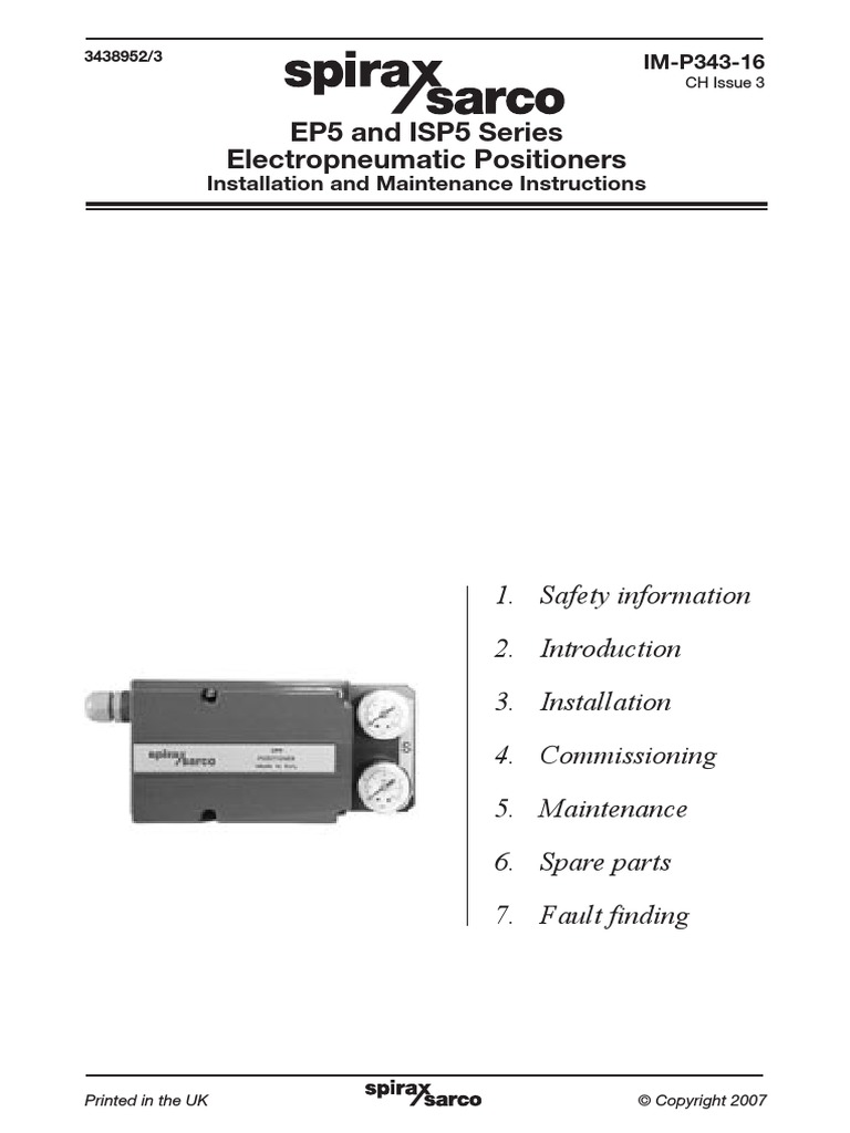 P343 16 PDF | PDF | Valve | Actuator