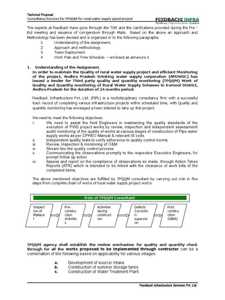 Approach and Methodology | PDF | Pump | General Contractor