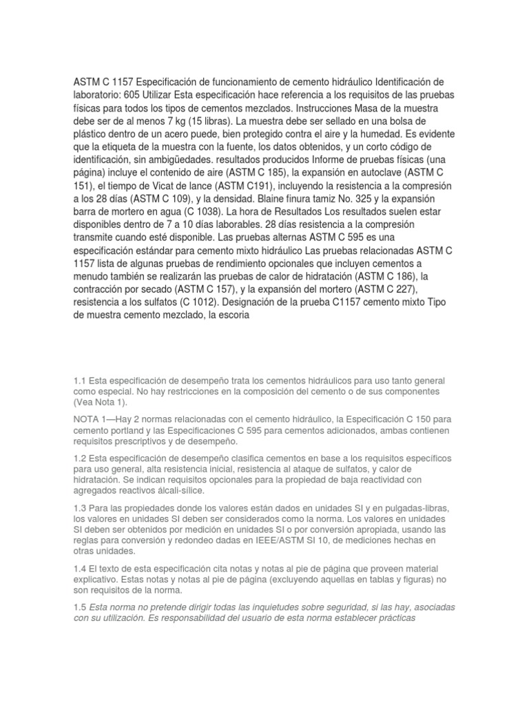 Aashto t-26 | PDF | Cemento | Materiales