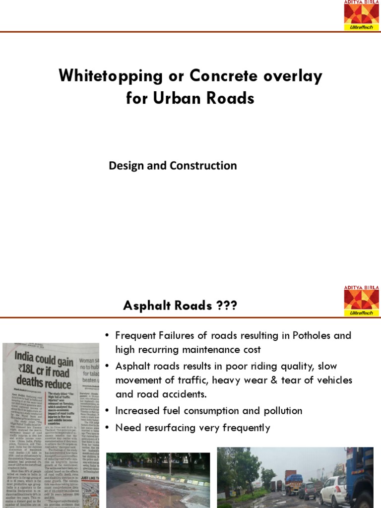 White Topping To B. T | PDF | Road Surface | Road