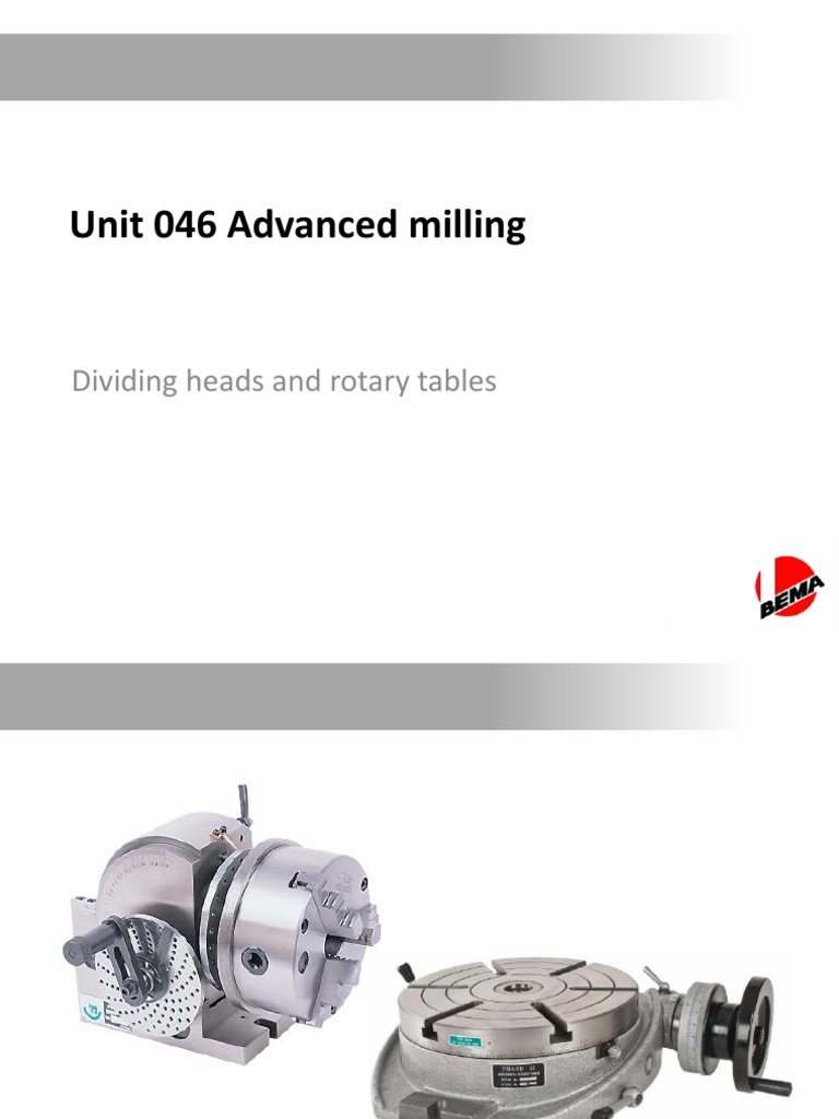 MILL PPS006 Full Dividing Heads and Rotary Tables PDF | PDF | Gear | Angle