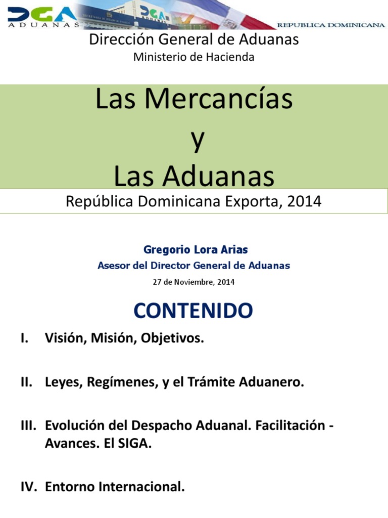 Aduanas Dga Las Mercancias y Las Aduanas | PDF | aduana | Economía mundial