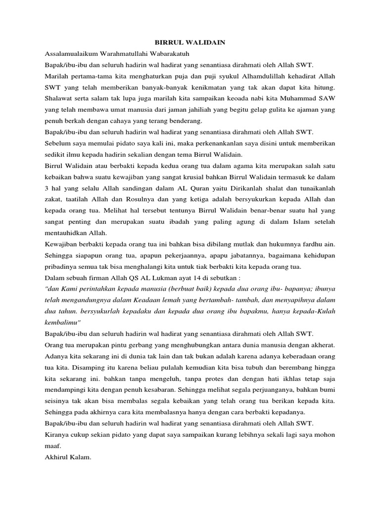 Naskah Pidato Mapsi | PDF | Agama & Spiritualitas