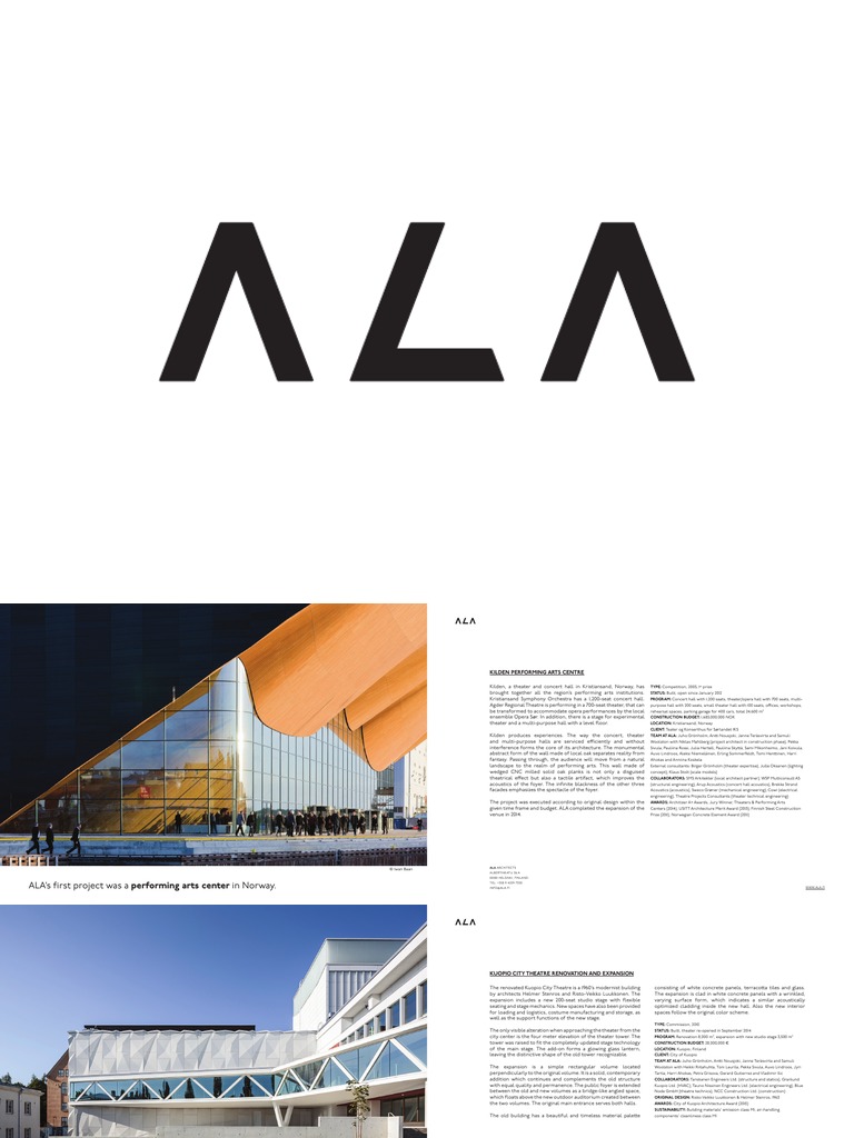 ALA Office Profile | PDF | Theatre | Architect