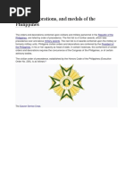 Afp Awards and Decorations | PDF | Military | Military Science