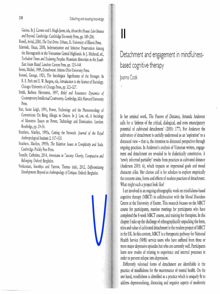 Detachment and Engagement in Mindfulness-Based Cognitive Therapy - Cook ...
