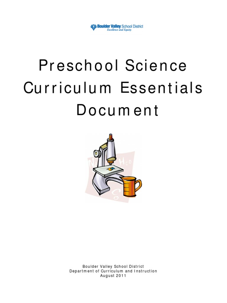 Preschool Science Curriculum Essentials Document | PDF | Earth | Science